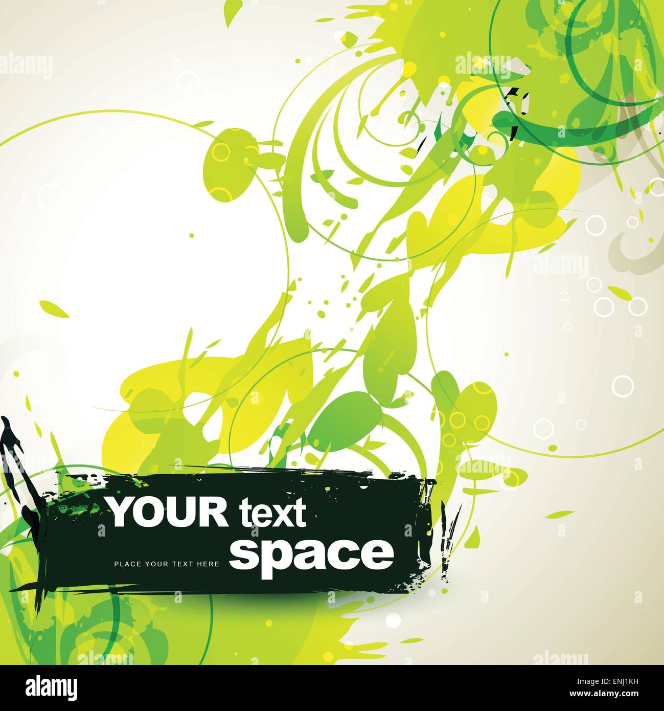 abstract green style art with space for text Stock Vector Image & Art ...