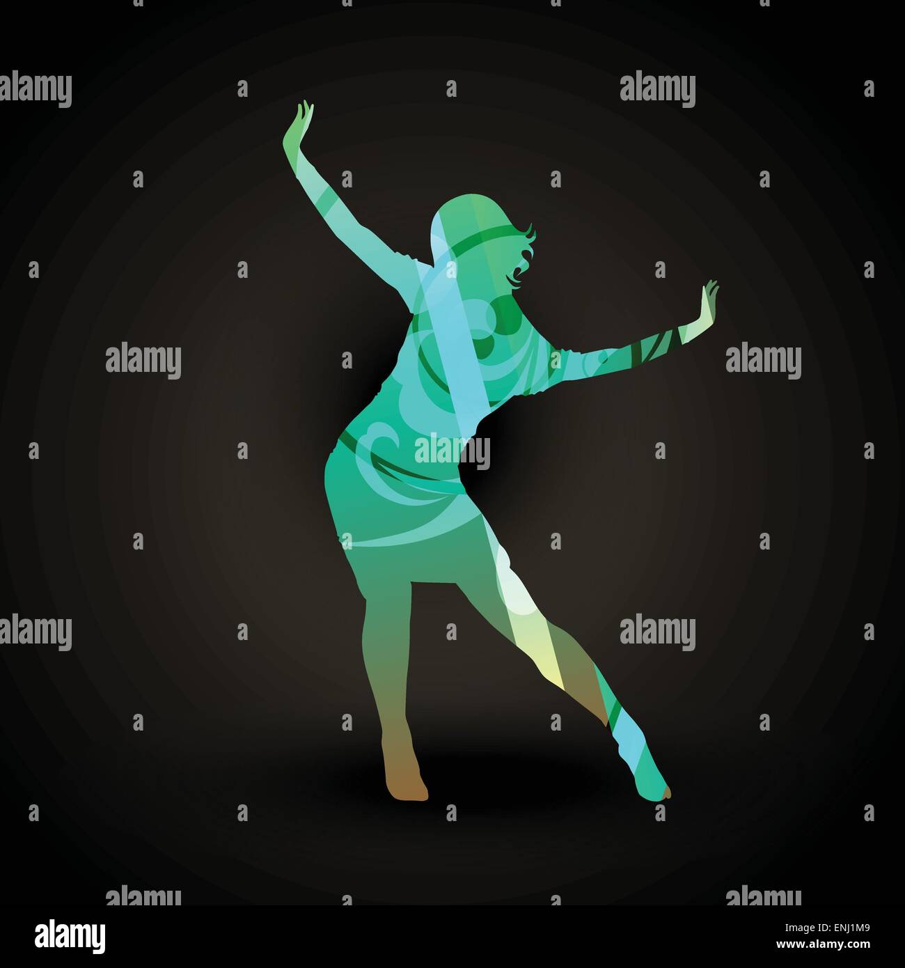 Modern dancing girl Stock Vector Images - Alamy