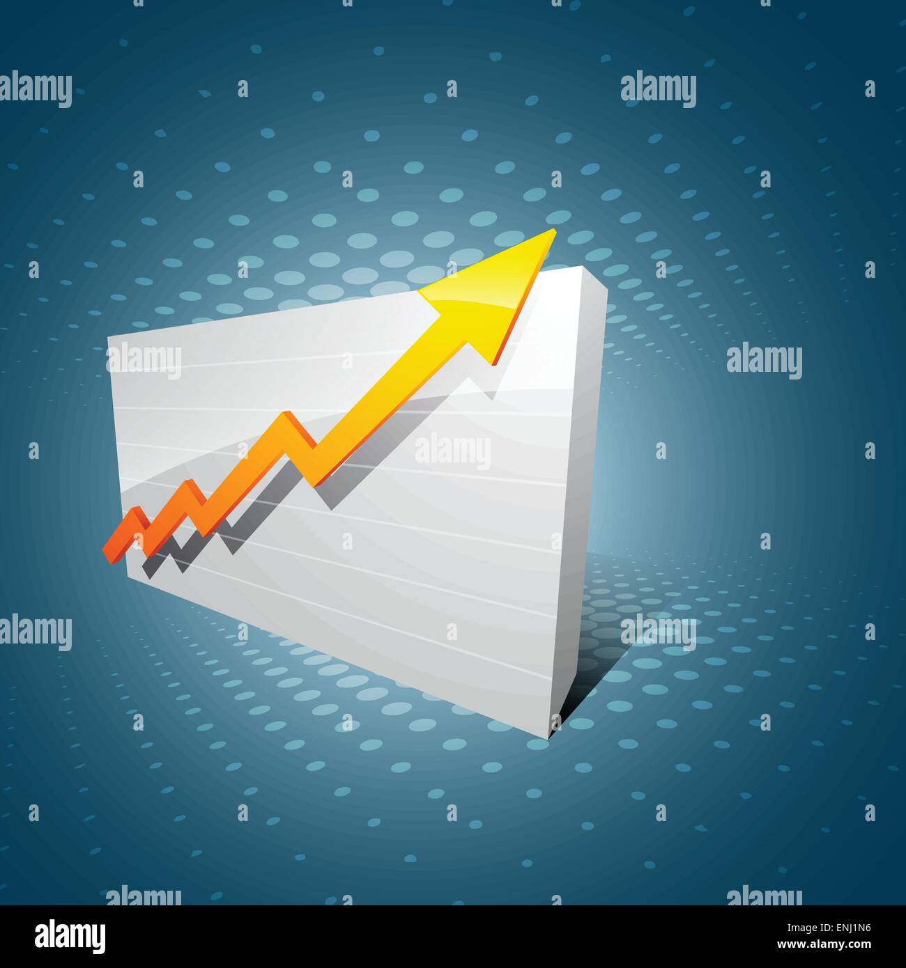 vector business arrow showing growth Stock Vector Image & Art - Alamy