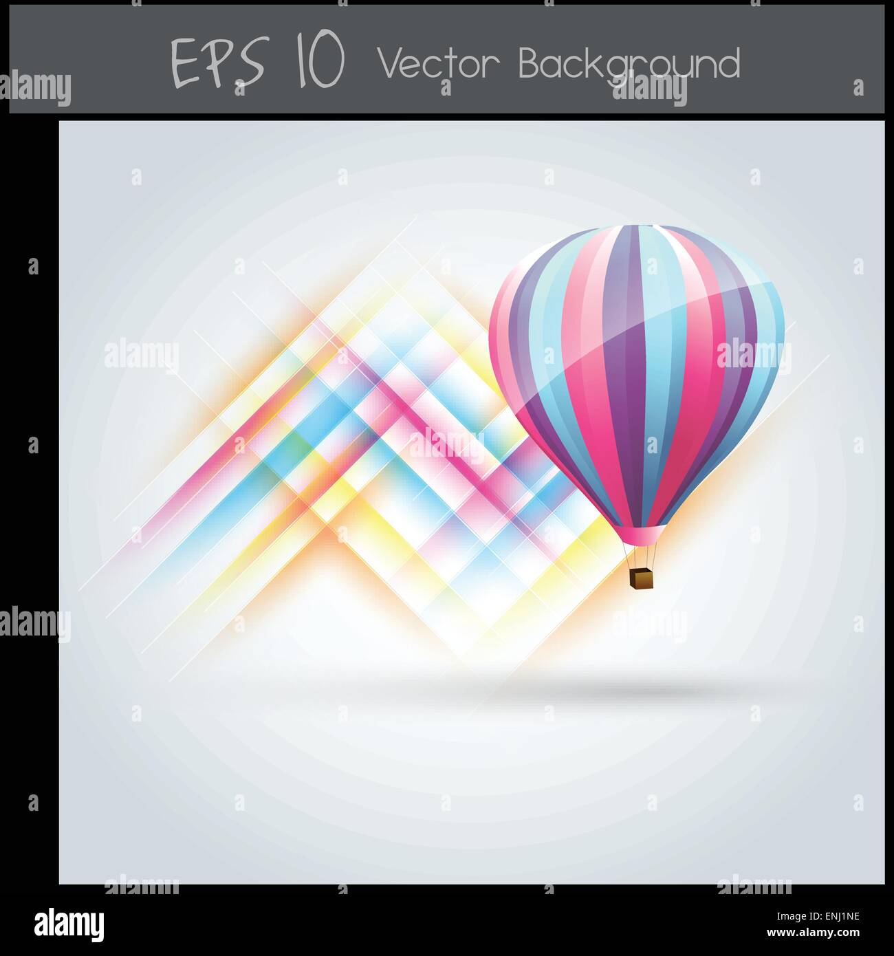 beautiful colorful parachute vectoor background Stock Vector Image ...