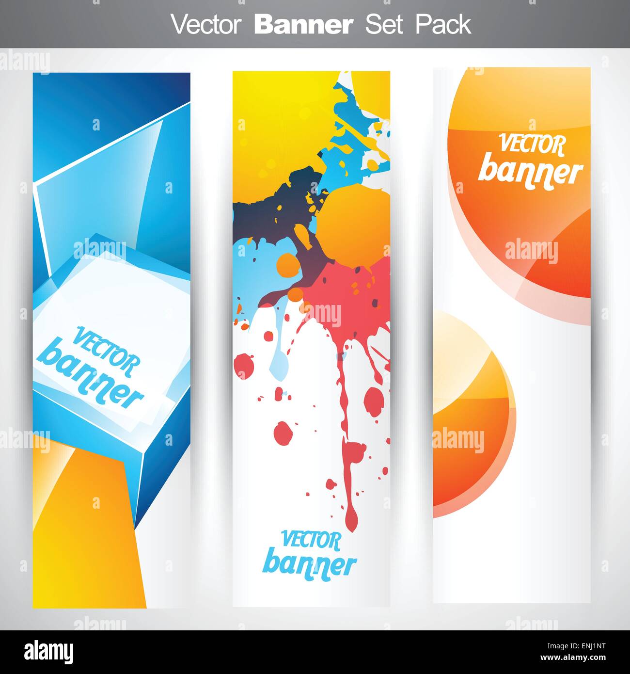 abstract style set of vertical headers Stock Vector Image & Art - Alamy