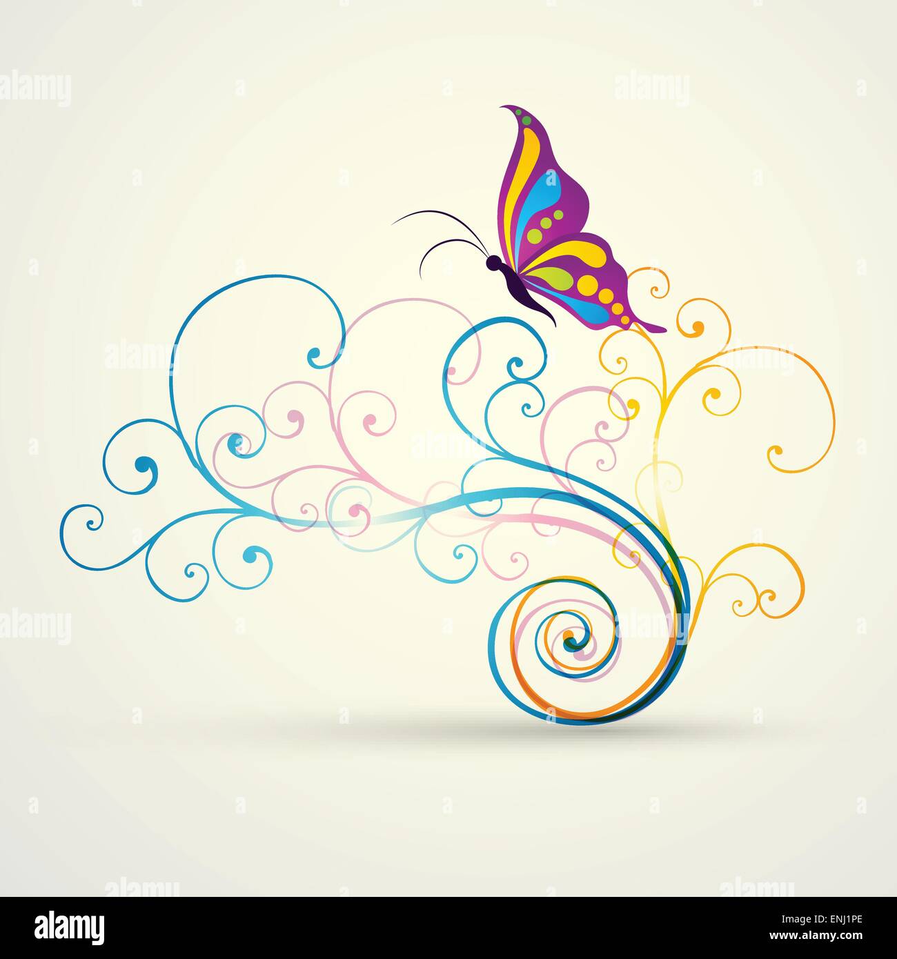 beautiful abstract style butterfly background Stock Vector Image & Art ...
