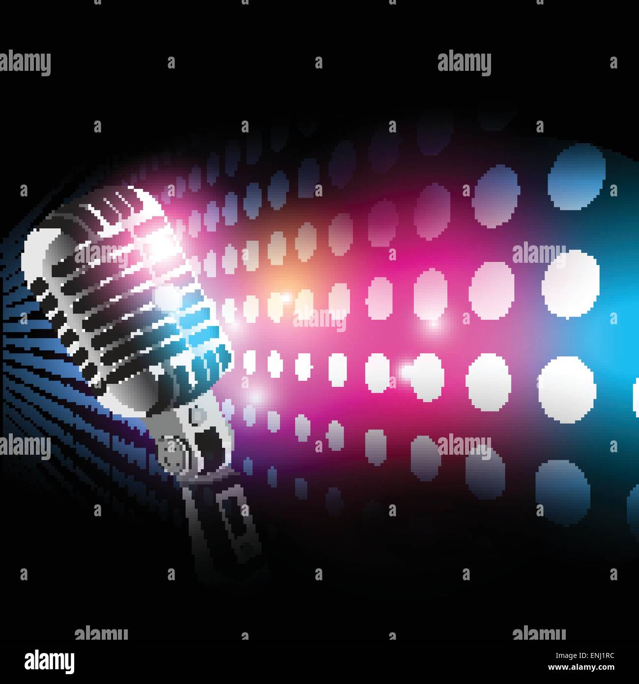 shiny mic music vector background Stock Vector Image & Art - Alamy