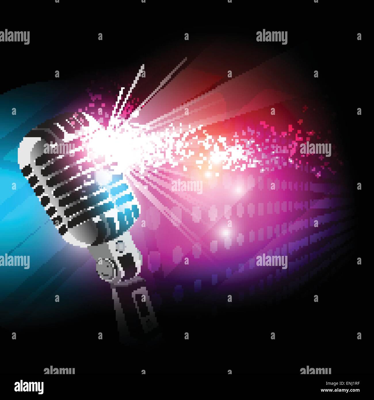shiny glow background of mic Stock Vector Image & Art - Alamy