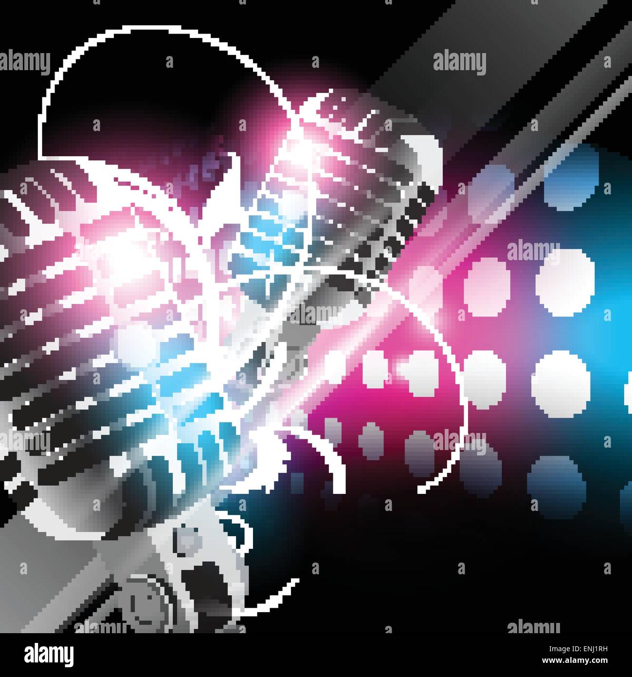 beautiful shiny mic background design Stock Vector Image & Art - Alamy