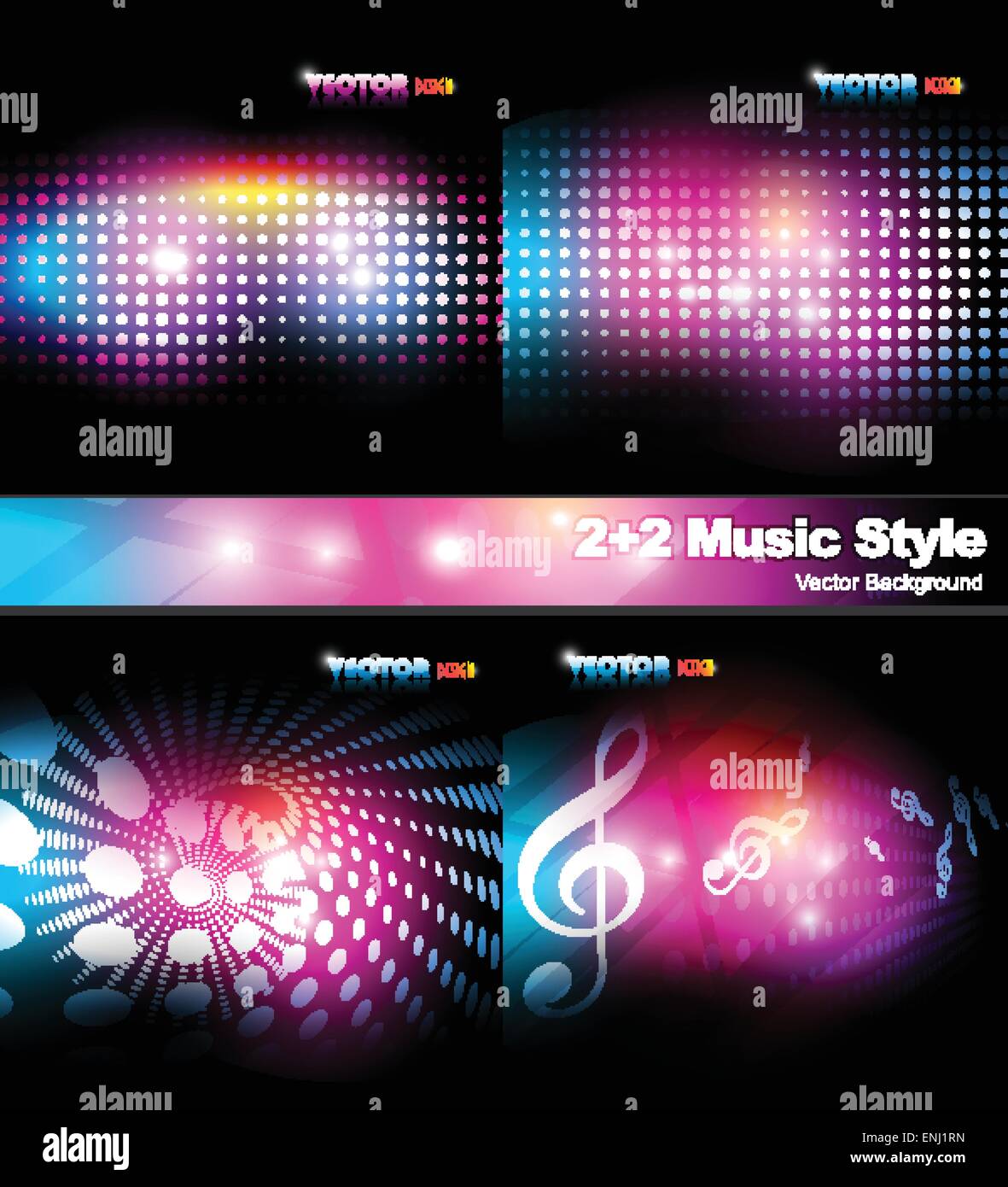 shiny vector music style background- set 1 Stock Vector Image & Art - Alamy