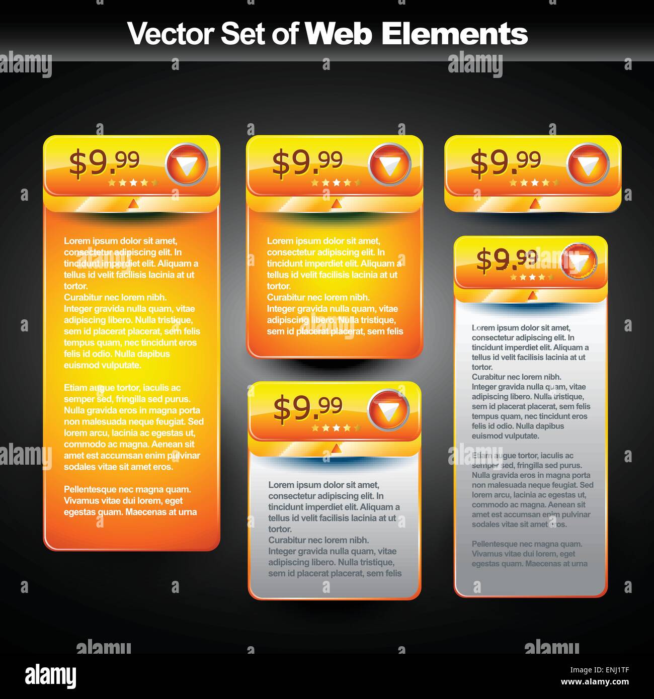 set of web display banner design Stock Vector Image & Art - Alamy