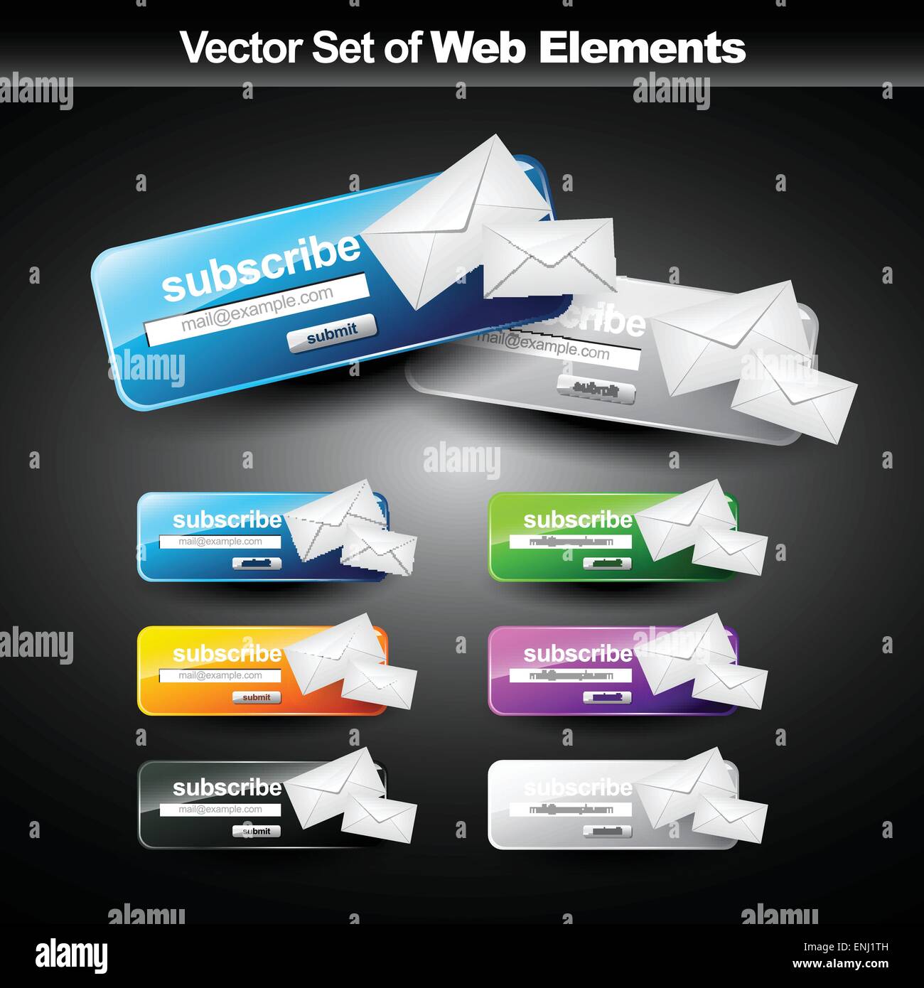 vector web subsribe button for your work Stock Vector Image & Art - Alamy