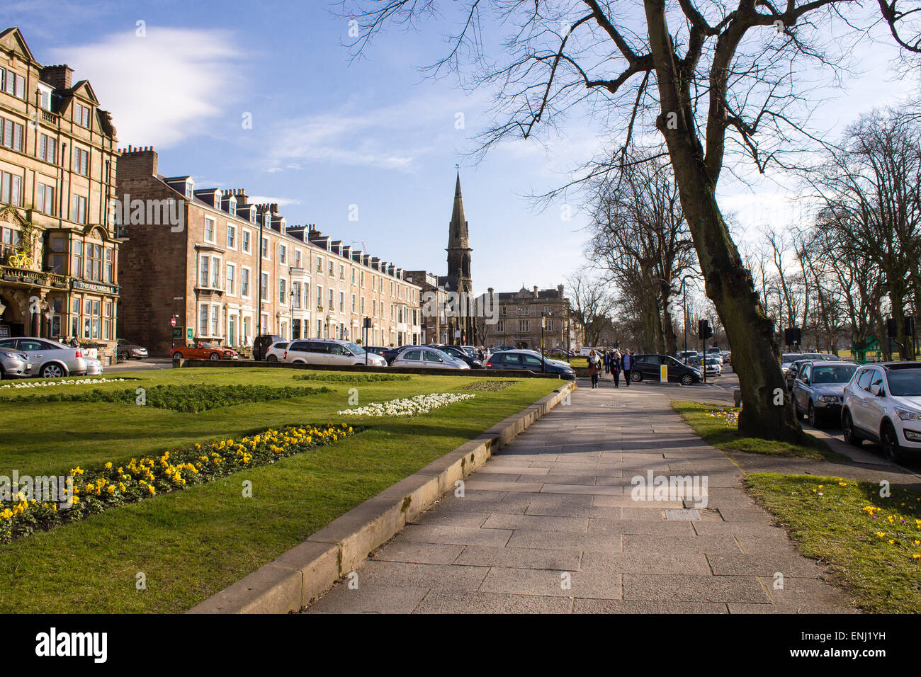 Cobbled street in harrogate hi-res stock photography and images - Alamy