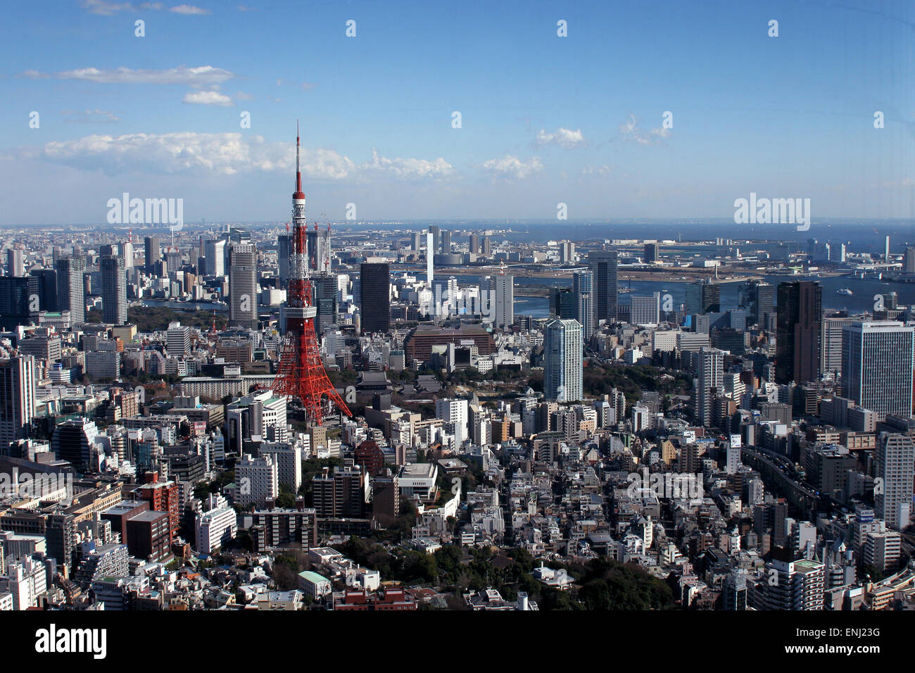 Tokyo Tower Japan Seen from Tokyo City View at Mori Building Roppongi ...