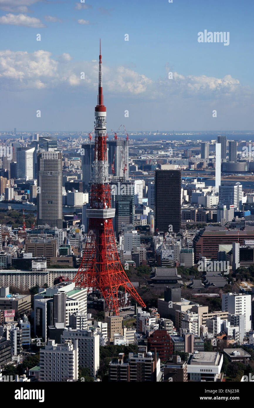 Tokyo Tower Japan Seen from Tokyo City View at Mori Building Roppongi ...