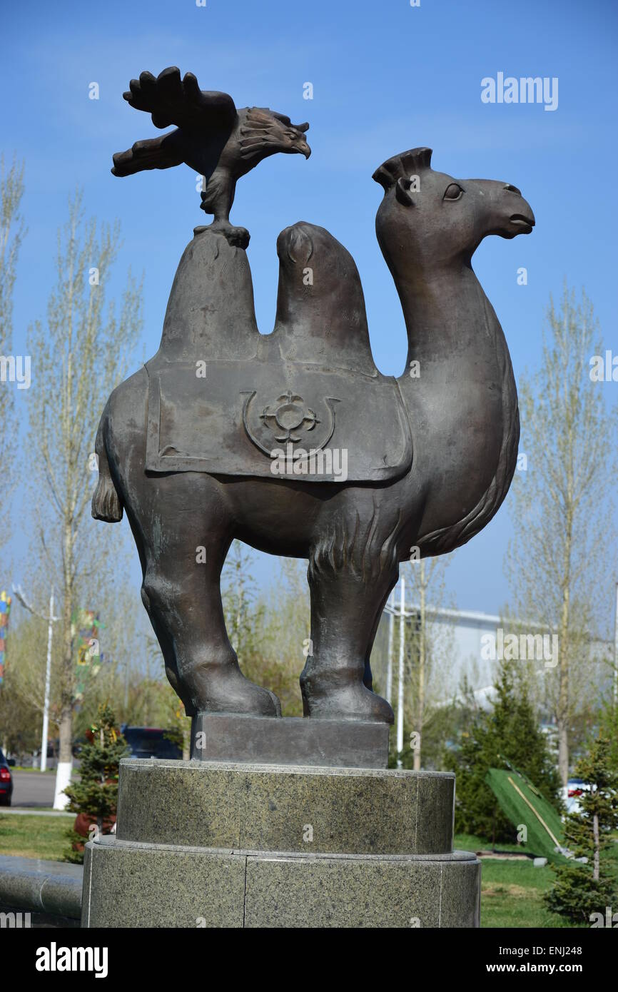 A statue in the streets of Astana, capital of Kazakhstan Stock Photo ...