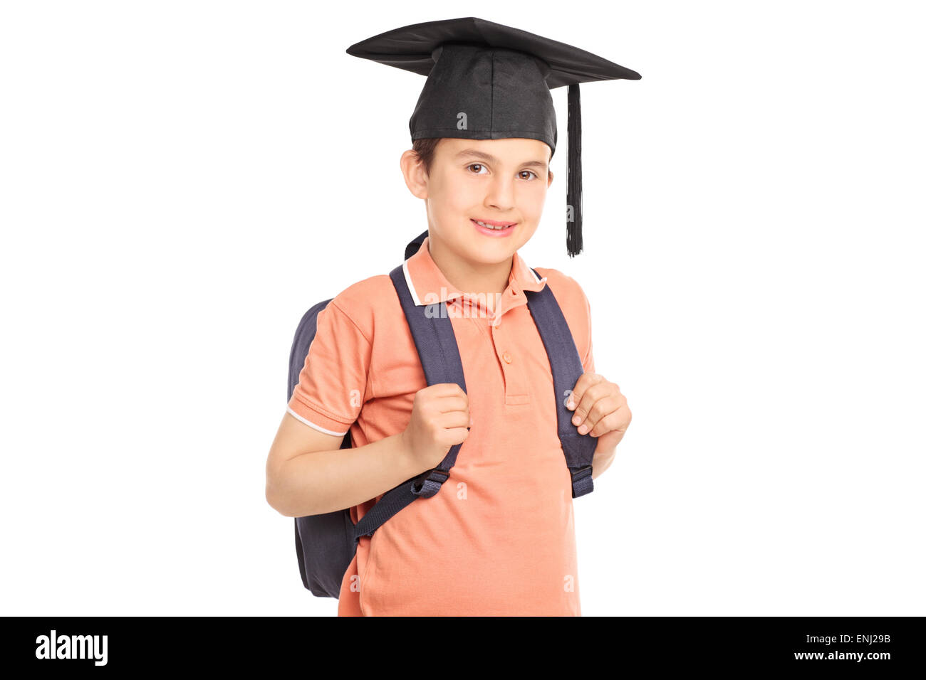Boy wearing graduation cap hi-res stock photography and images - Alamy