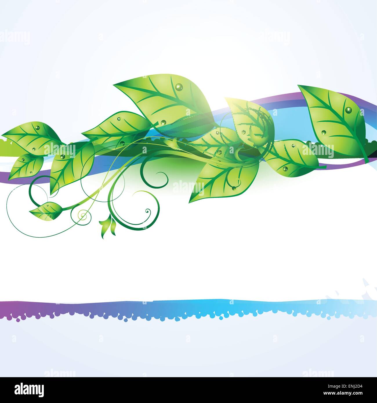 vector green leaf style background Stock Vector Image & Art - Alamy