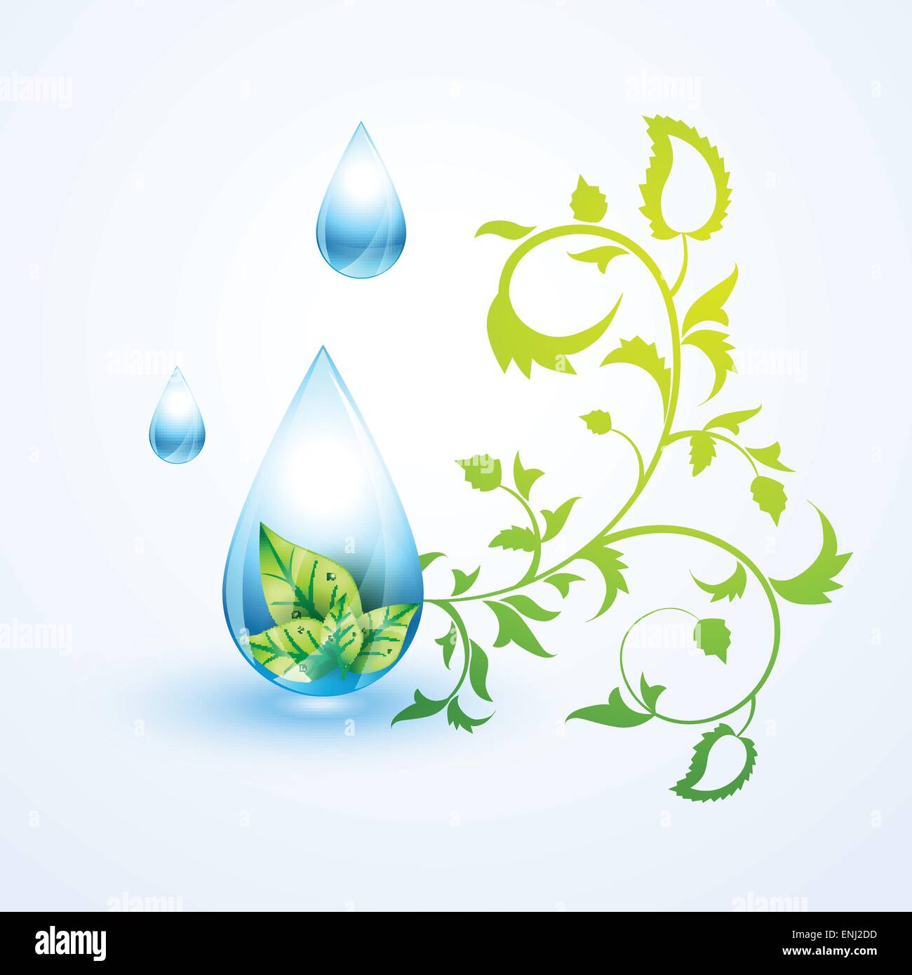 vector green eco background design Stock Vector Image & Art - Alamy