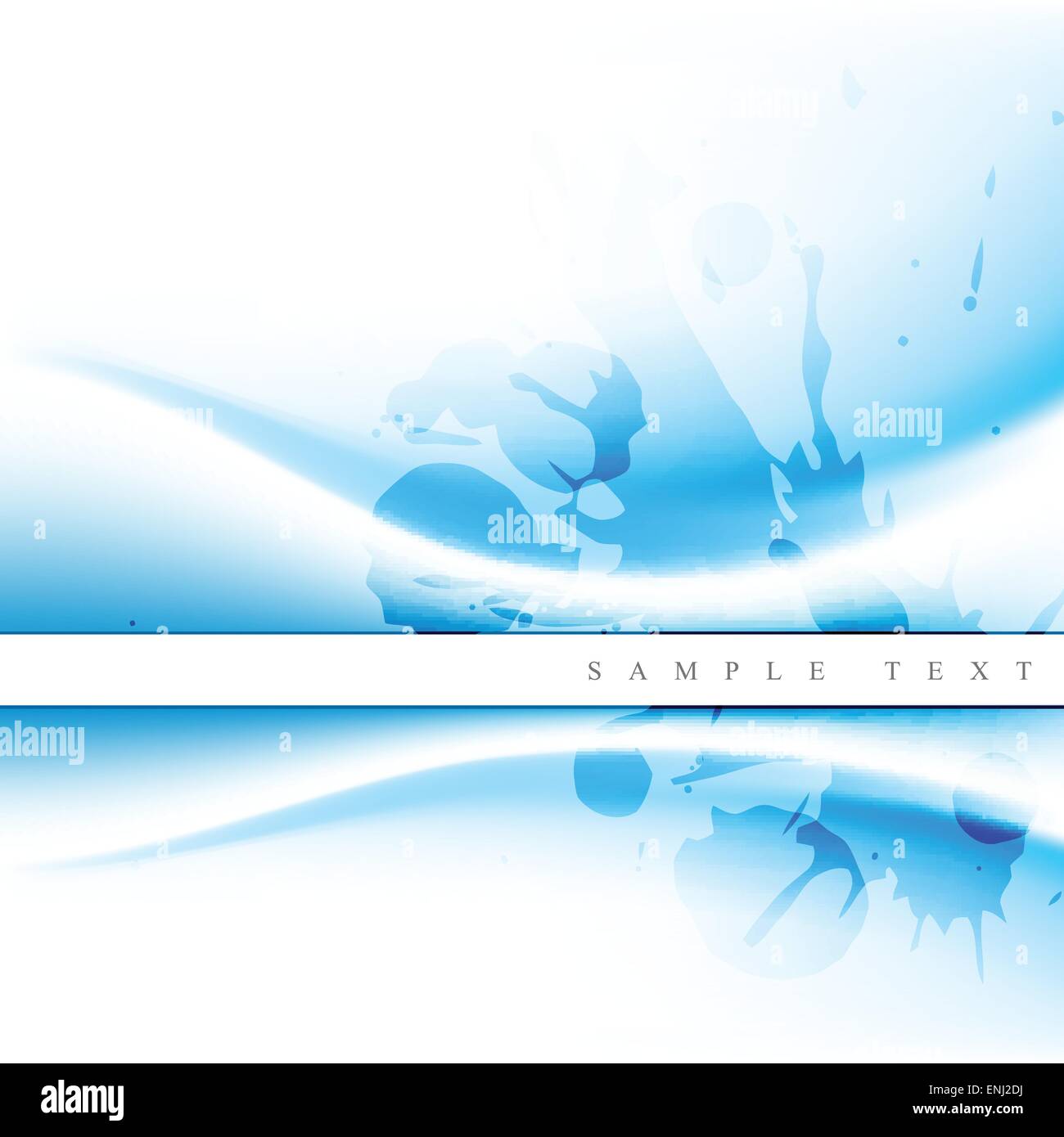 vector blue wave style design with space for your text Stock Vector ...