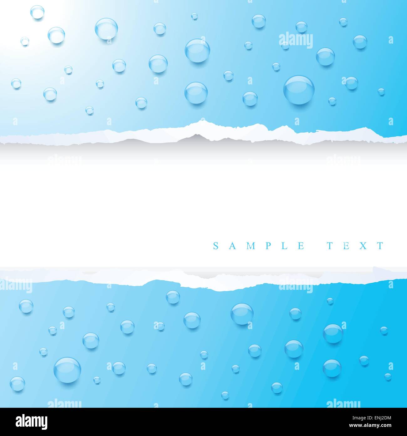 vector blue background with water droplets Stock Vector Image & Art - Alamy