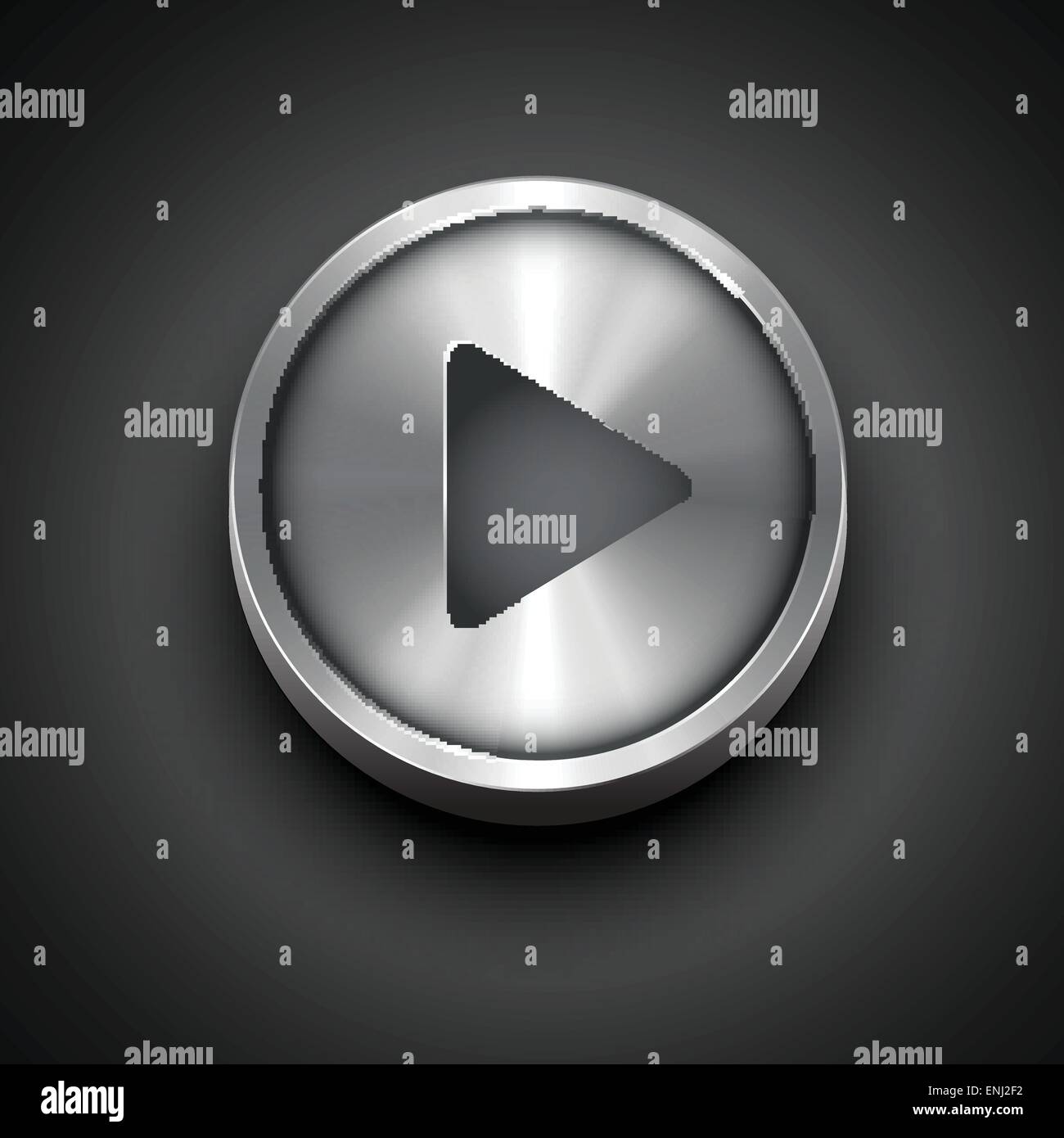 vector play sign metallic icon design Stock Vector Image & Art - Alamy