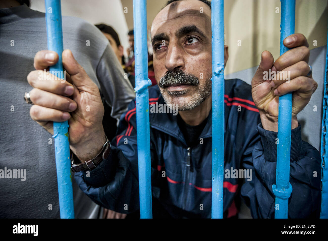 Gaza, Palestinian Territories. 19th Feb, 2013. Prisoner in Katiba ...