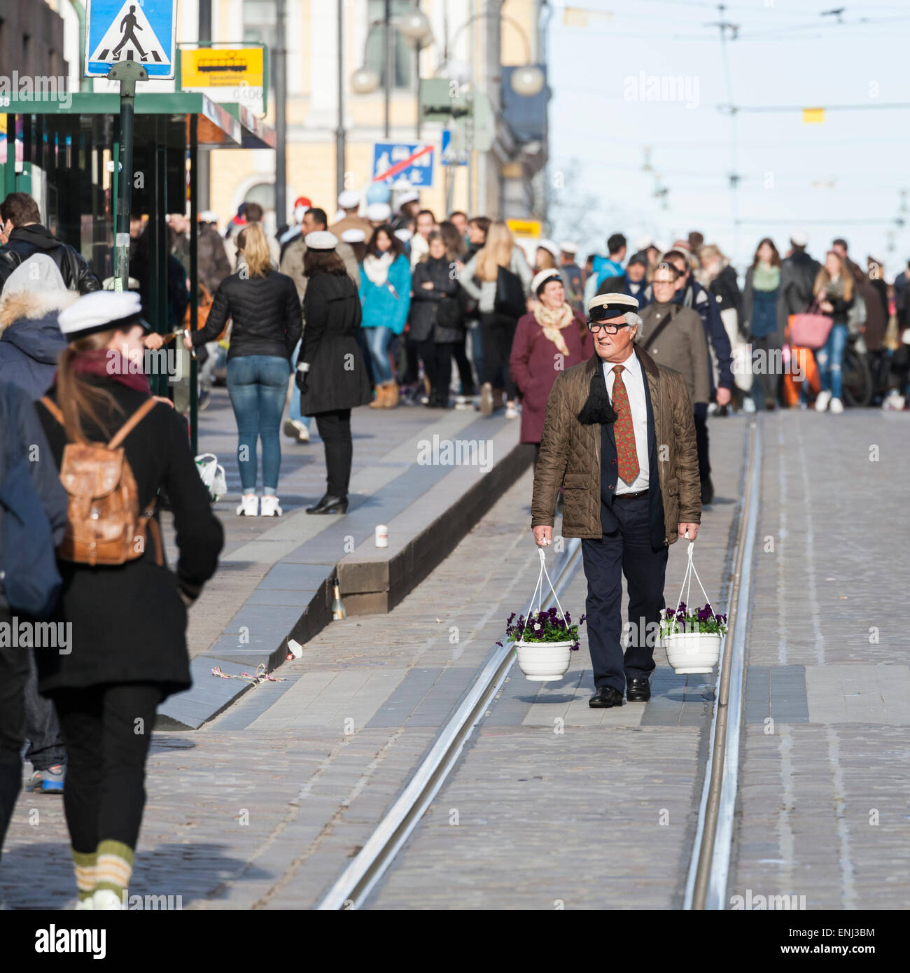 May Day Eve in Helsinki Stock Photo - Alamy