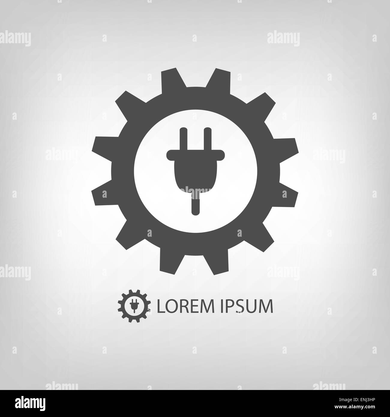 Grey energy industry logo Stock Photo - Alamy