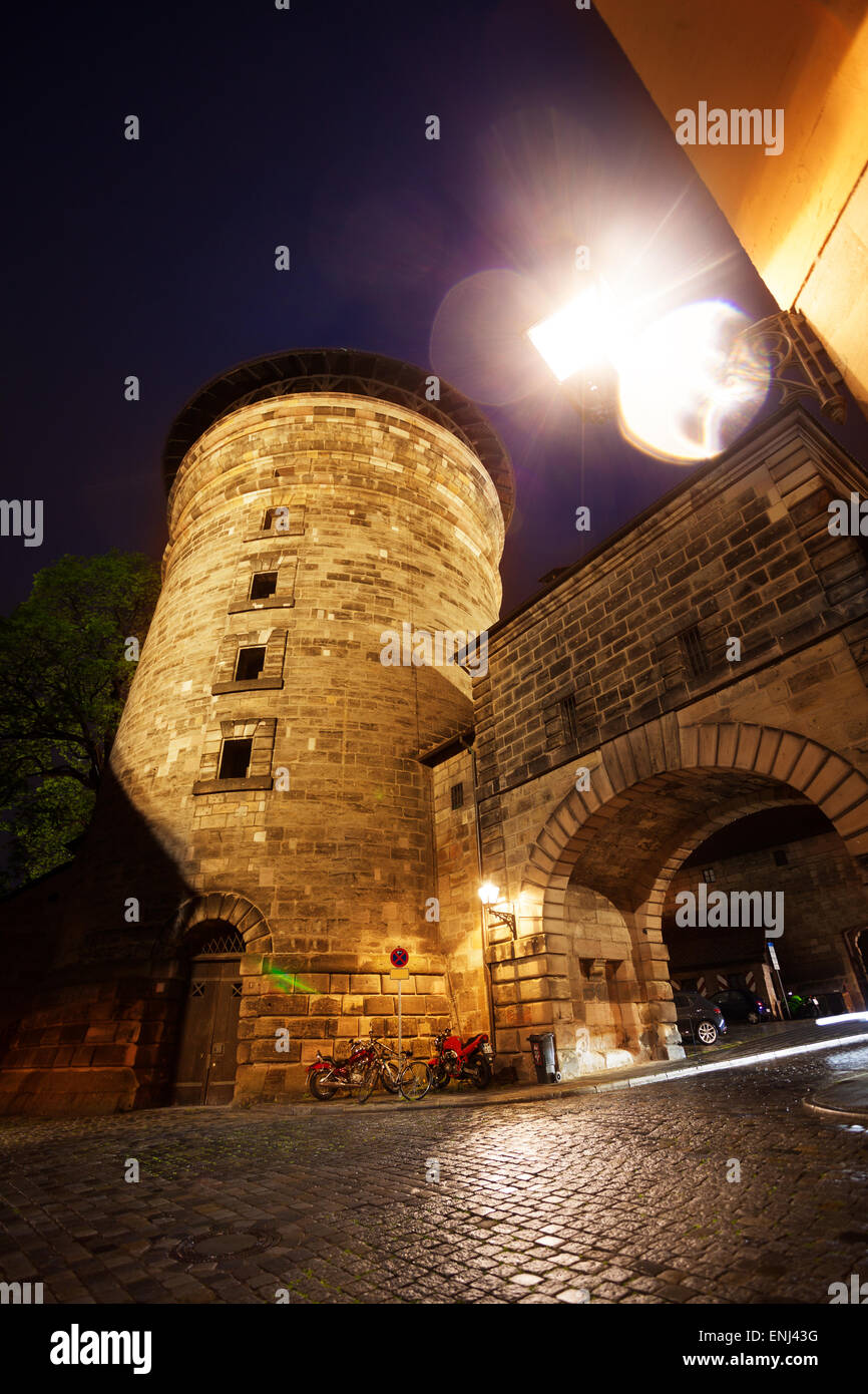 Closer view of Kaiserburg with tower, Nuremberg Stock Photo - Alamy