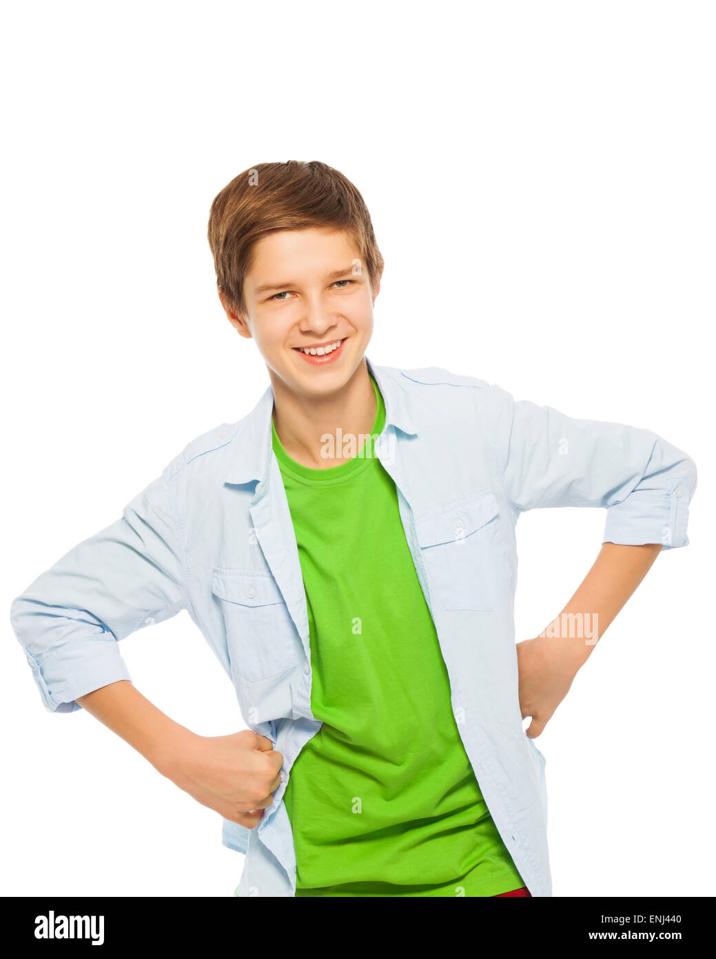 Cute young teen boy smiling with hands on waist Stock Photo - Alamy Cute young teen boy smiling with hands on waist Stock Photo - Alamy