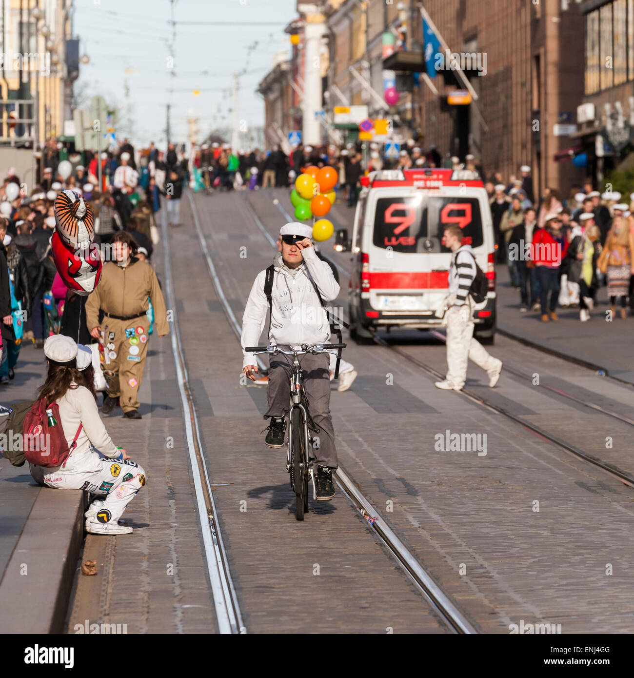 May Day Eve in Helsinki Stock Photo - Alamy