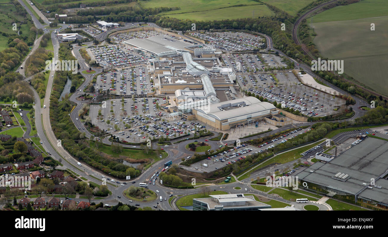 aerial view of the White Rose Shopping Centre Stock Photo - Alamy