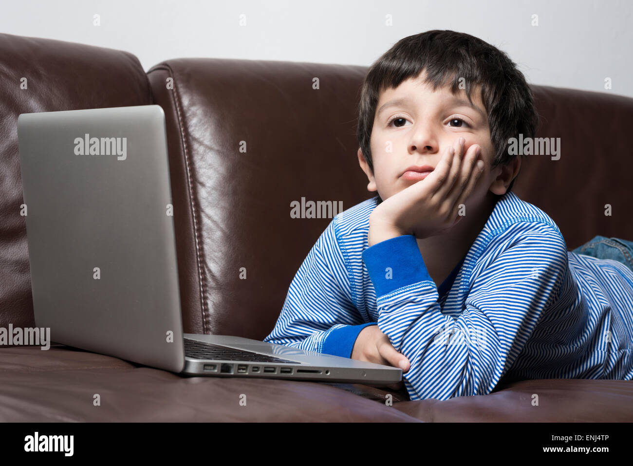 Child night computer hi-res stock photography and images - Alamy