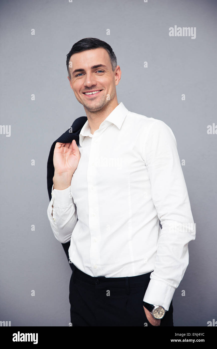 Man holding jacket over shoulder hi-res stock photography and images ... Man holding jacket over shoulder hi-res stock photography and images ...