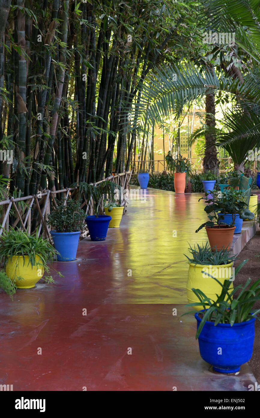 Yves Saint Laurent garden Morocco Marrakech Marrakesh Moroccan gardens ...