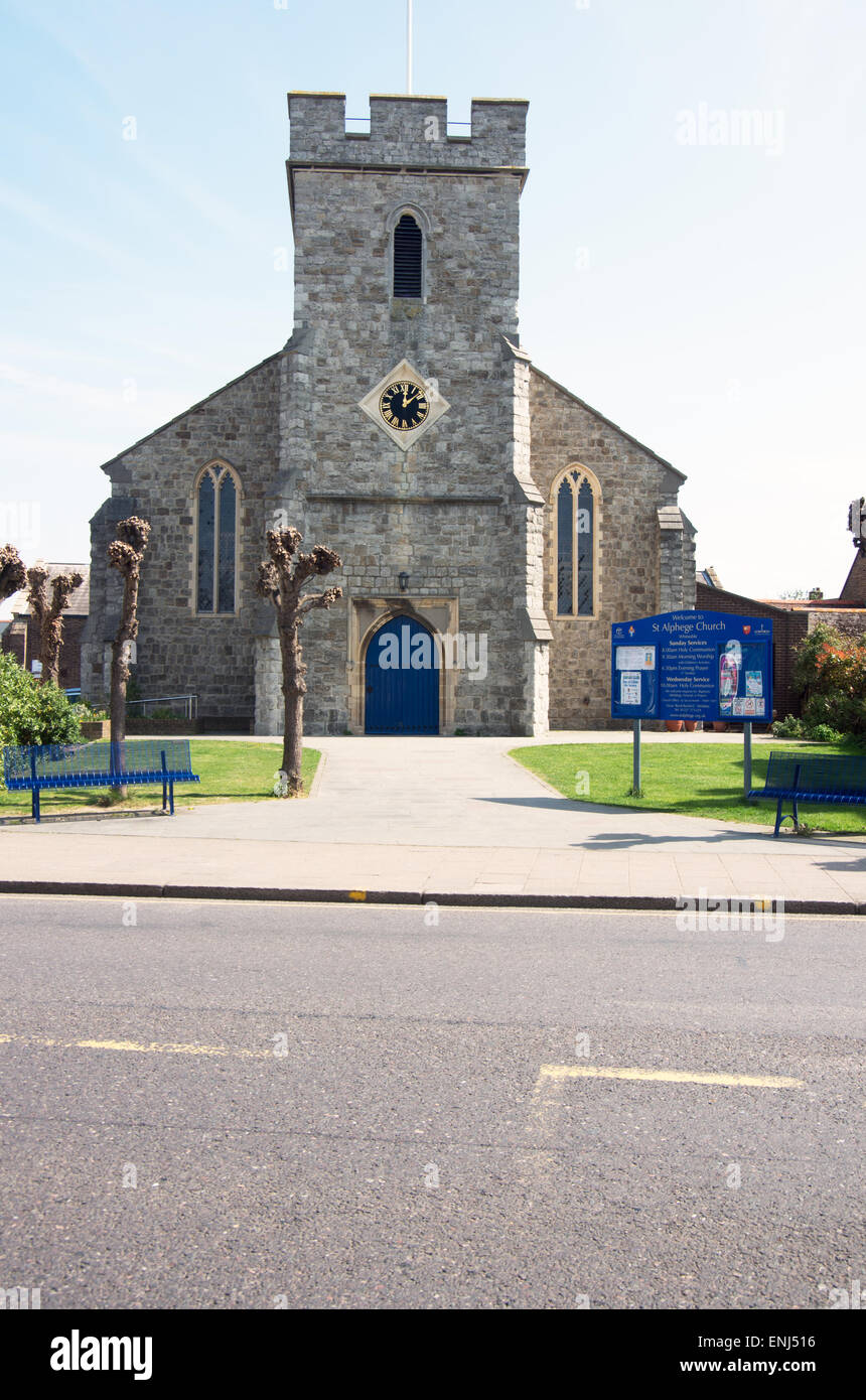 Whitstable, Kent, St Alphege Church England Stock Photo - Alamy