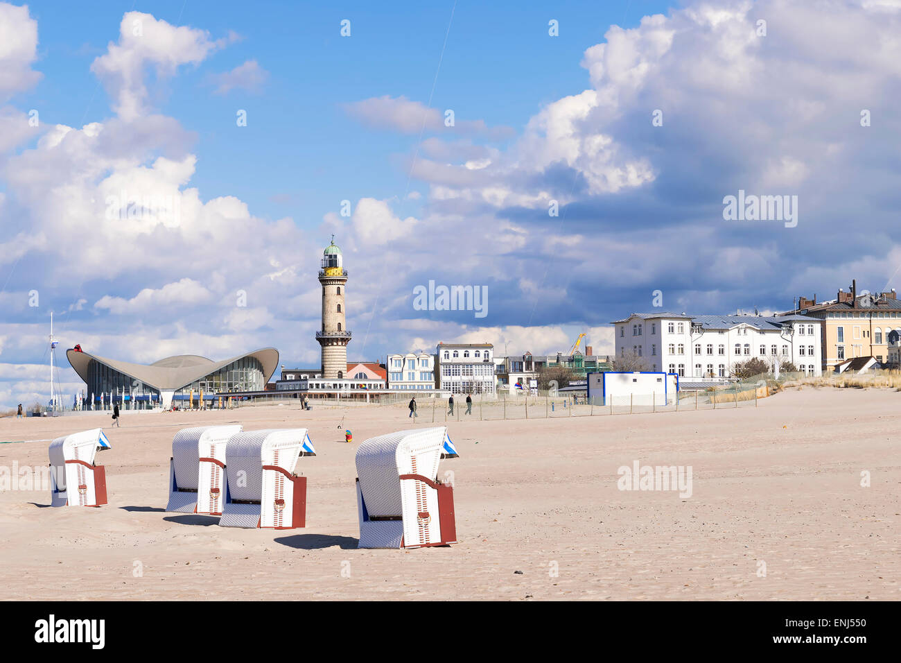 Germany warnemunde beach chair hi-res stock photography and images - Alamy
