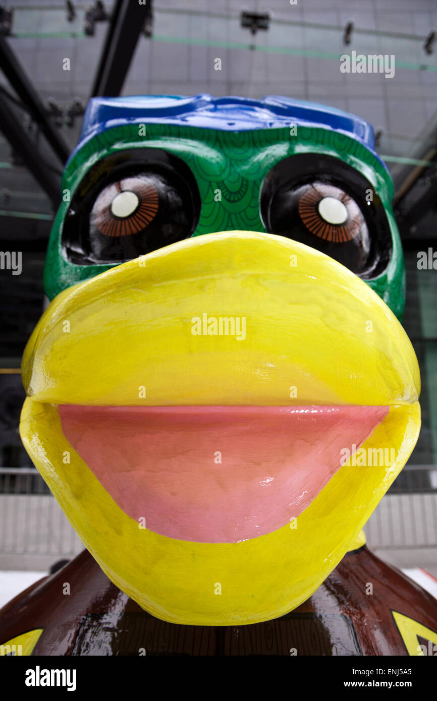 Liverpool, Merseyside, UK. 6th May, 2015. AquaDucks being painted for ...