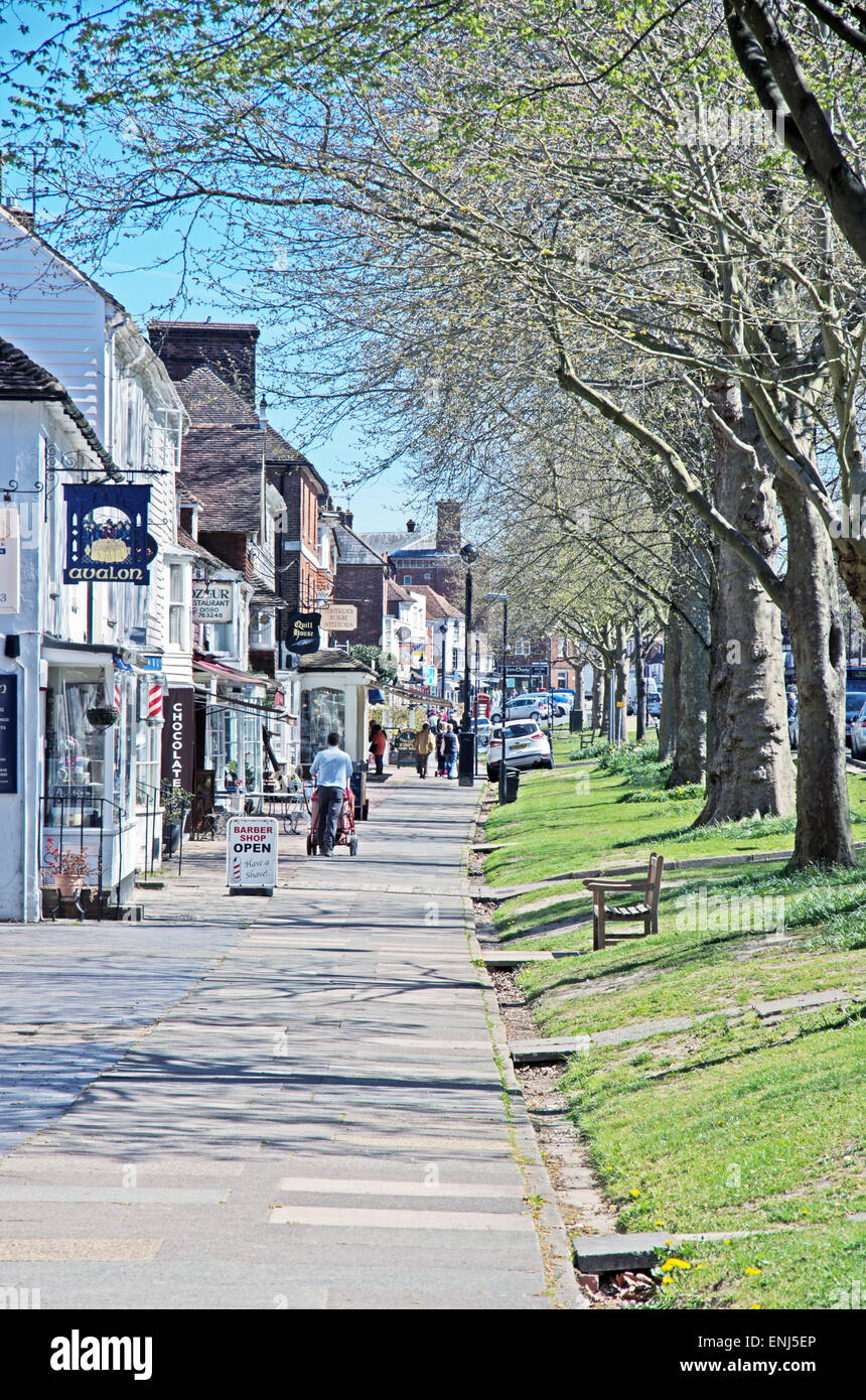 Tenterden Kent England Cafe and Shops High Street Stock Photo - Alamy
