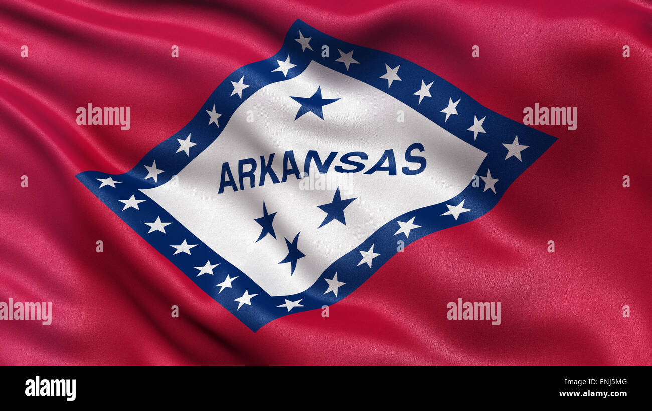 US state flag of Arkansas Stock Photo - Alamy