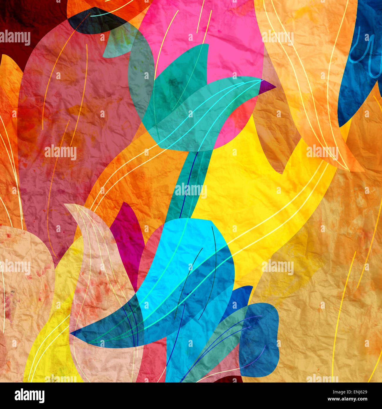 graphic a abstract background with different elements Stock Photo - Alamy