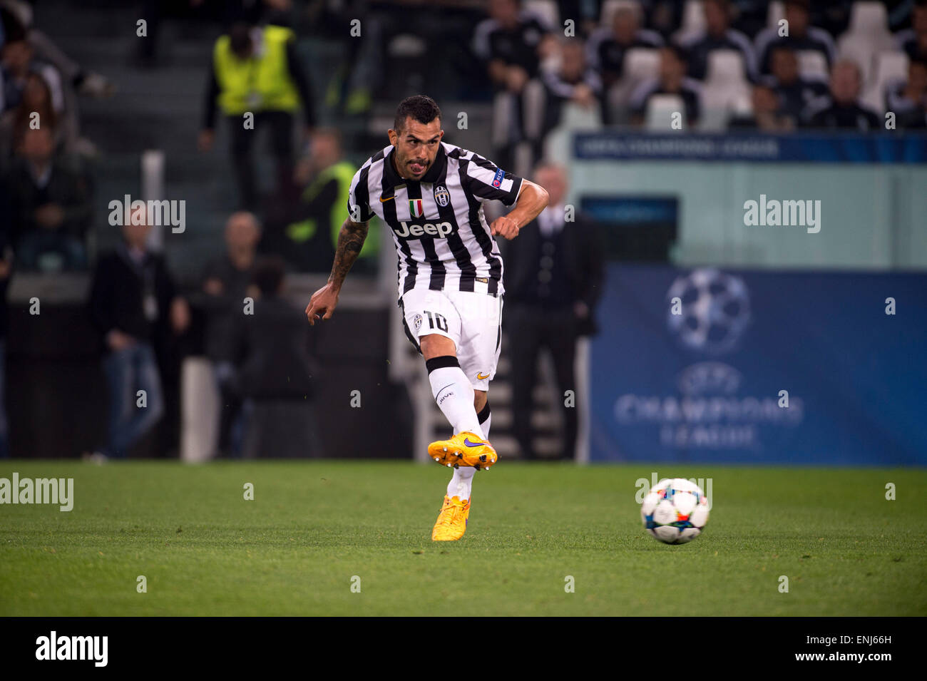 Turin, Italy. 5th May, 2015. Carlos Tevez (Juventus) Football/Soccer ...