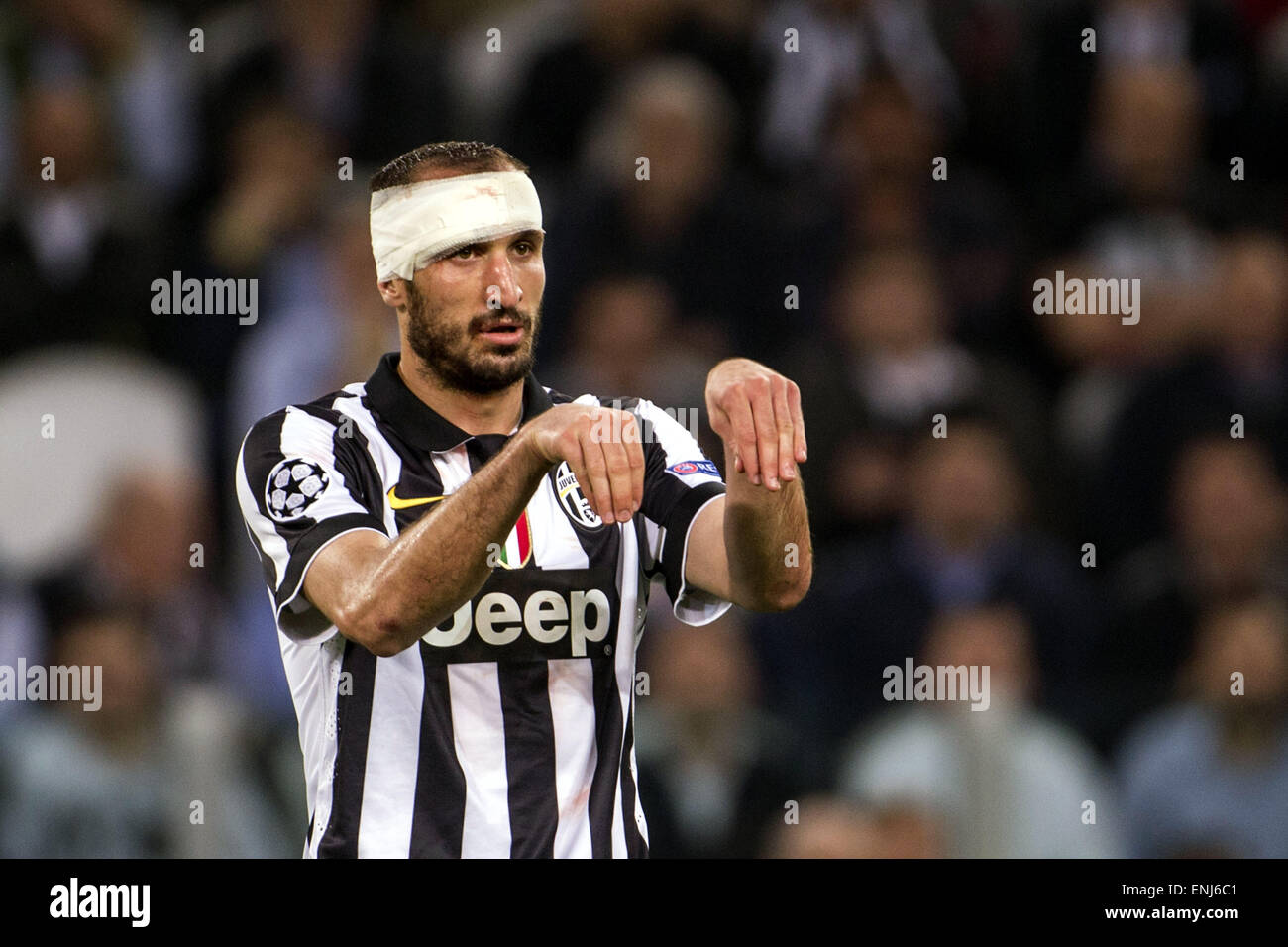 Turin, Italy. 5th May, 2015. Giorgio Chiellini (Juventus) Football ...