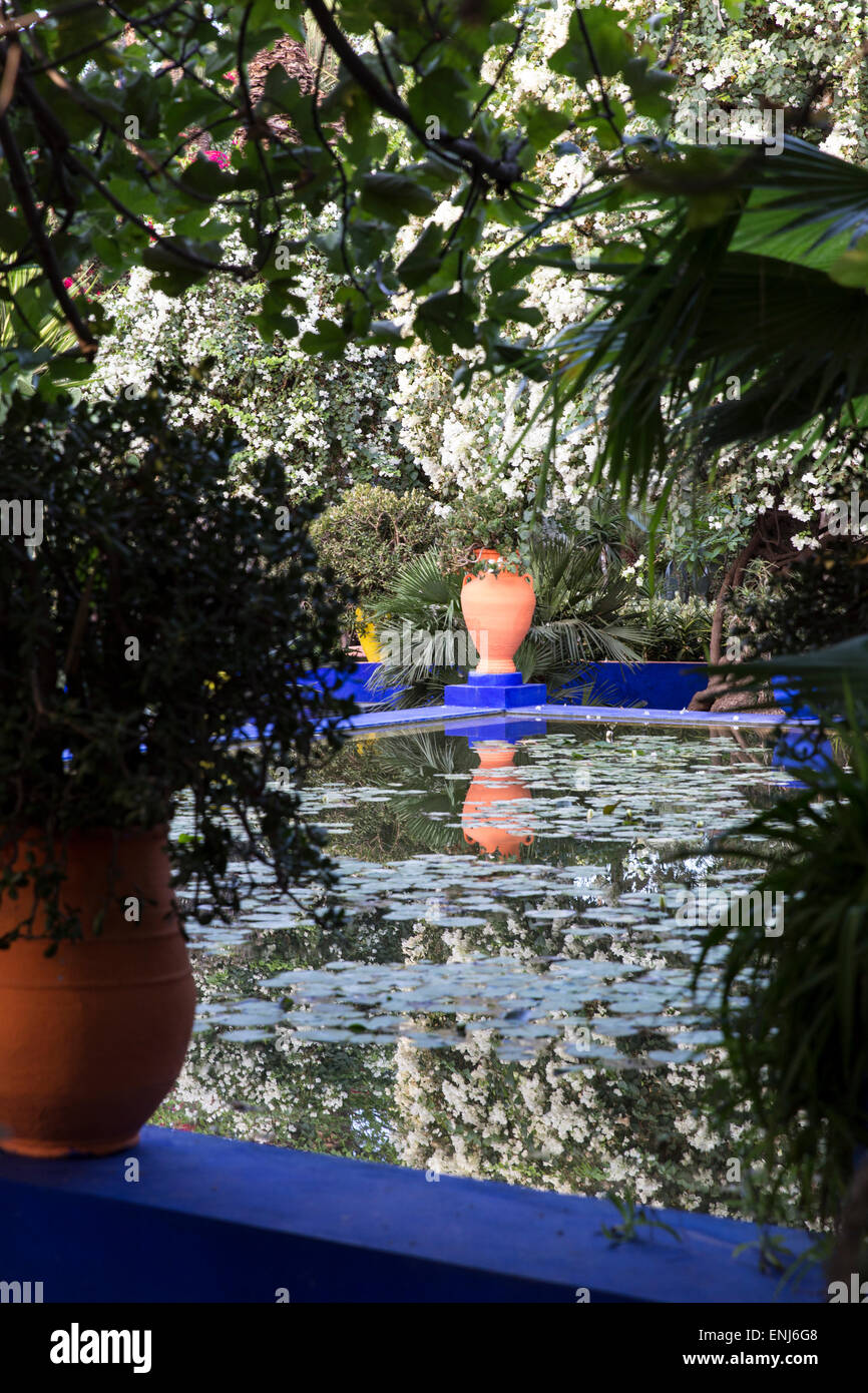 Yves Saint Laurent garden Morocco Marrakech Marrakesh Moroccan gardens ...