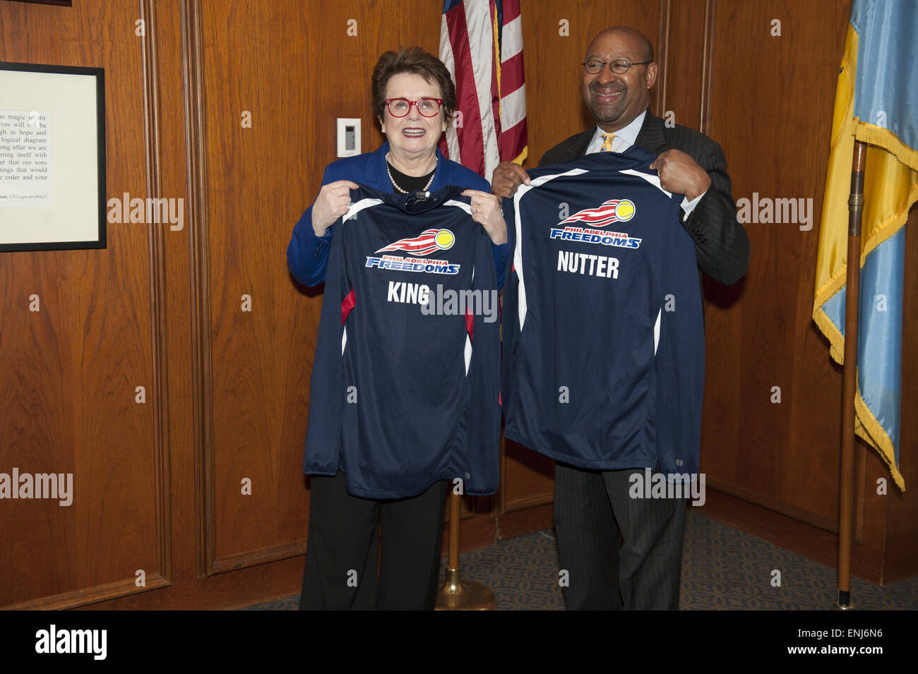 Philadelphia freedoms billie jean king hi-res stock photography and ...