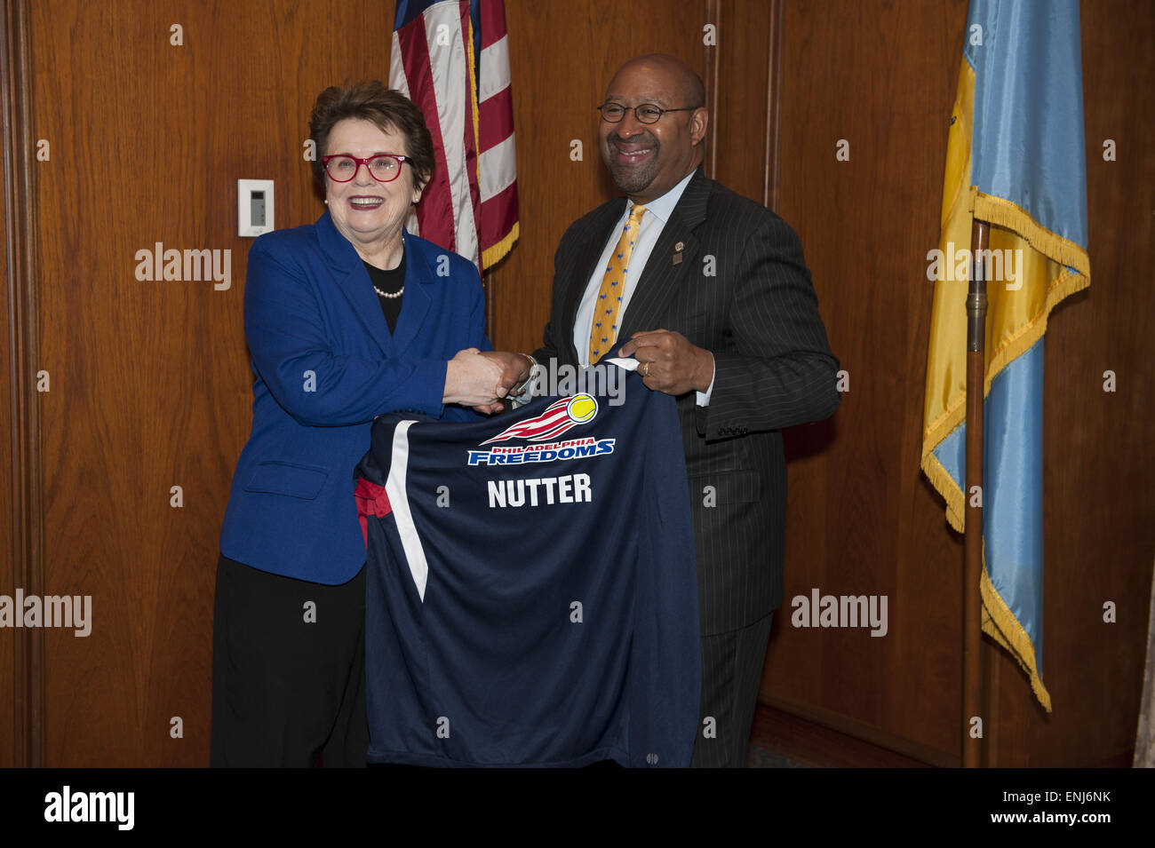 Philadelphia freedoms billie jean king hi-res stock photography and ...
