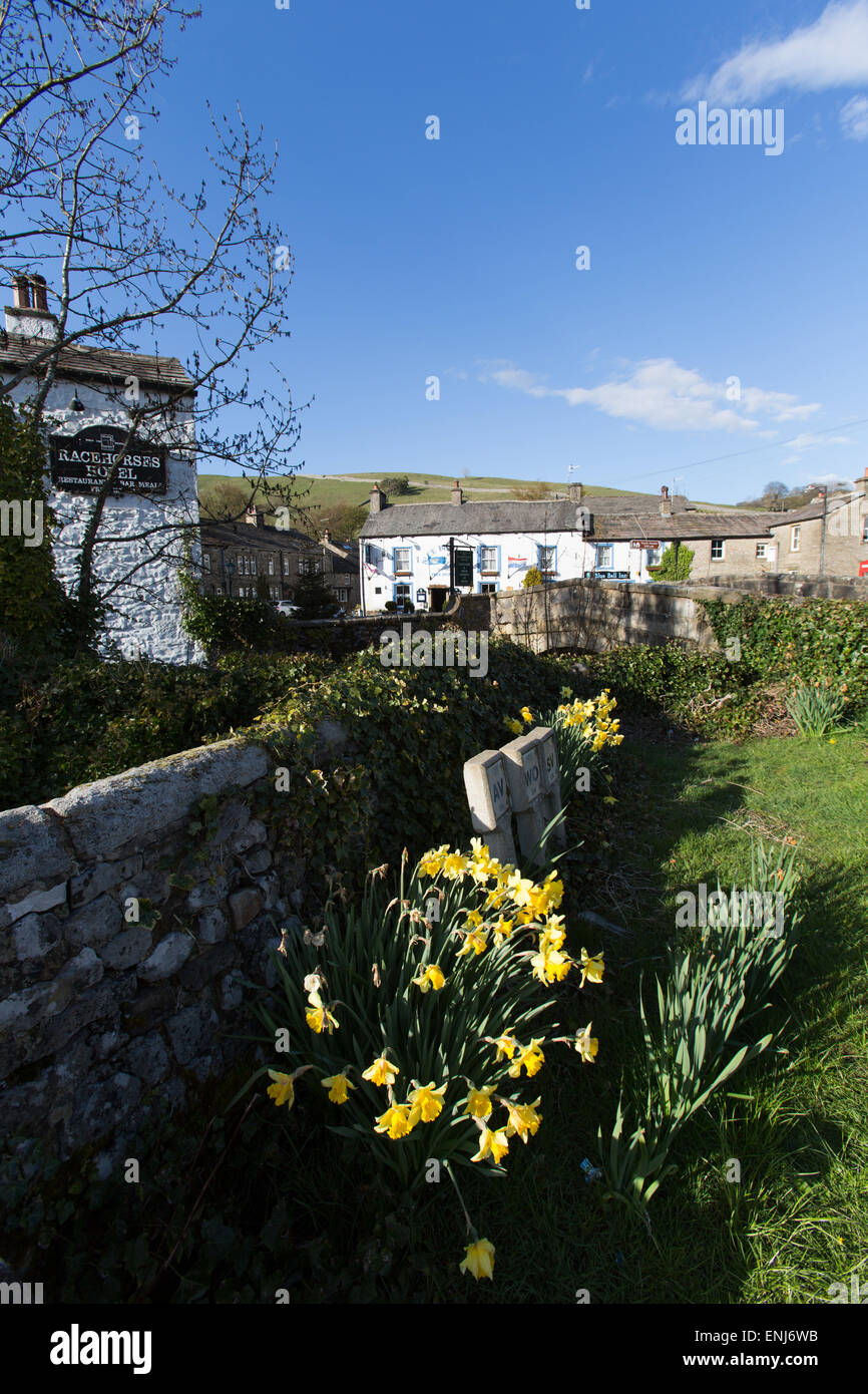 Village of Kettlewell, Yorkshire, England. Picturesque spring view of ...