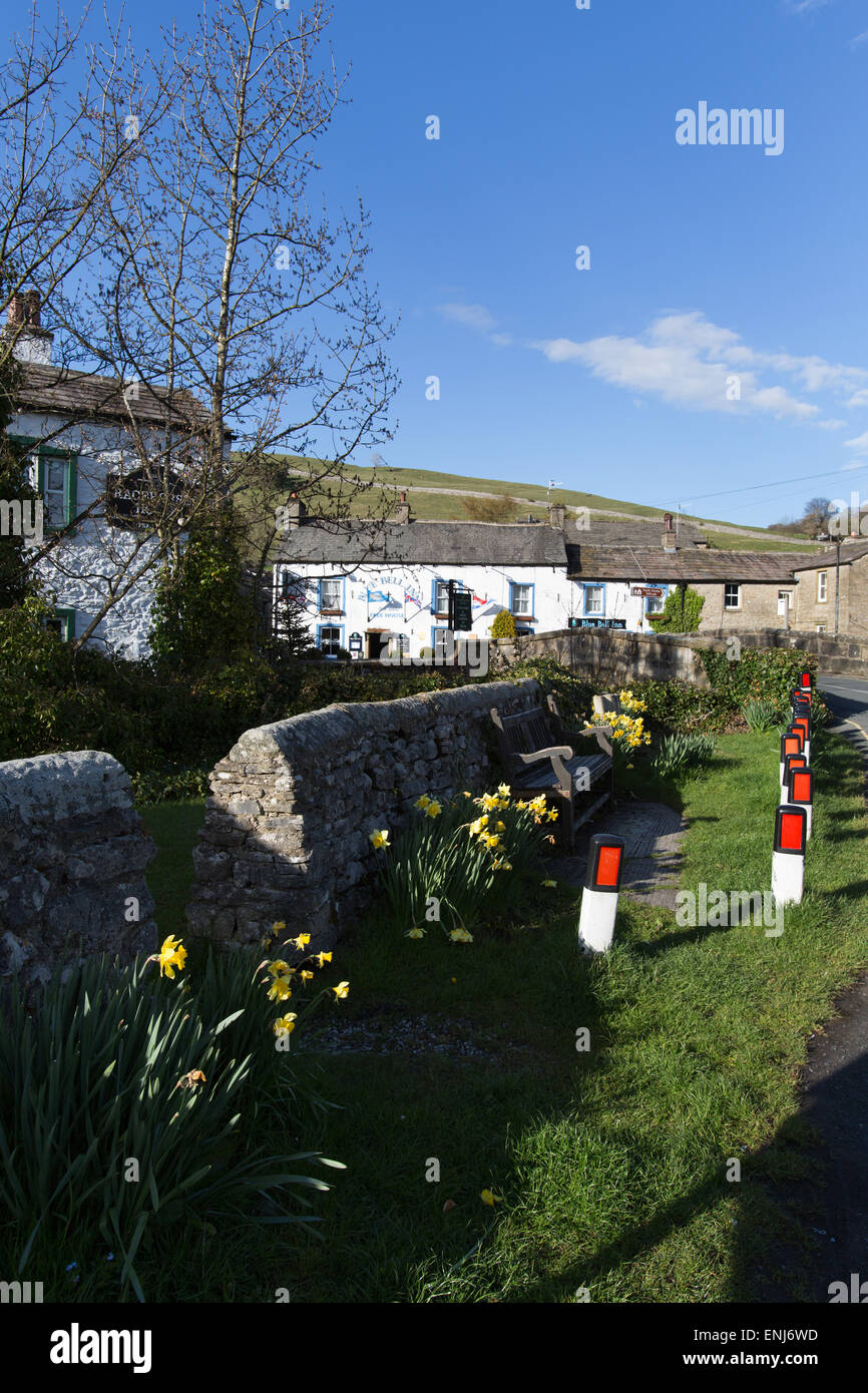 Village of Kettlewell, Yorkshire, England. Picturesque spring view of ...