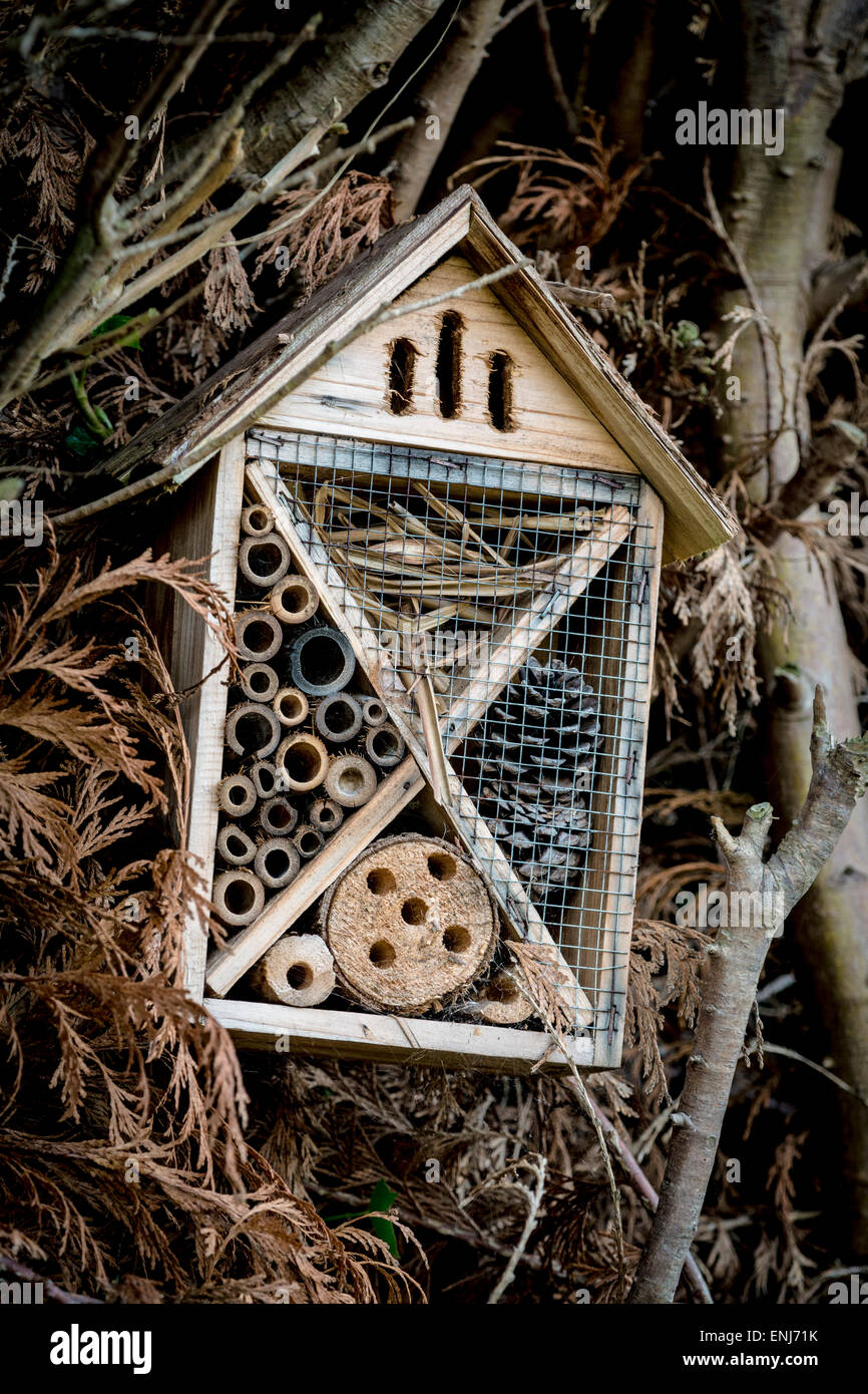 Home made bug hotel hi-res stock photography and images - Alamy