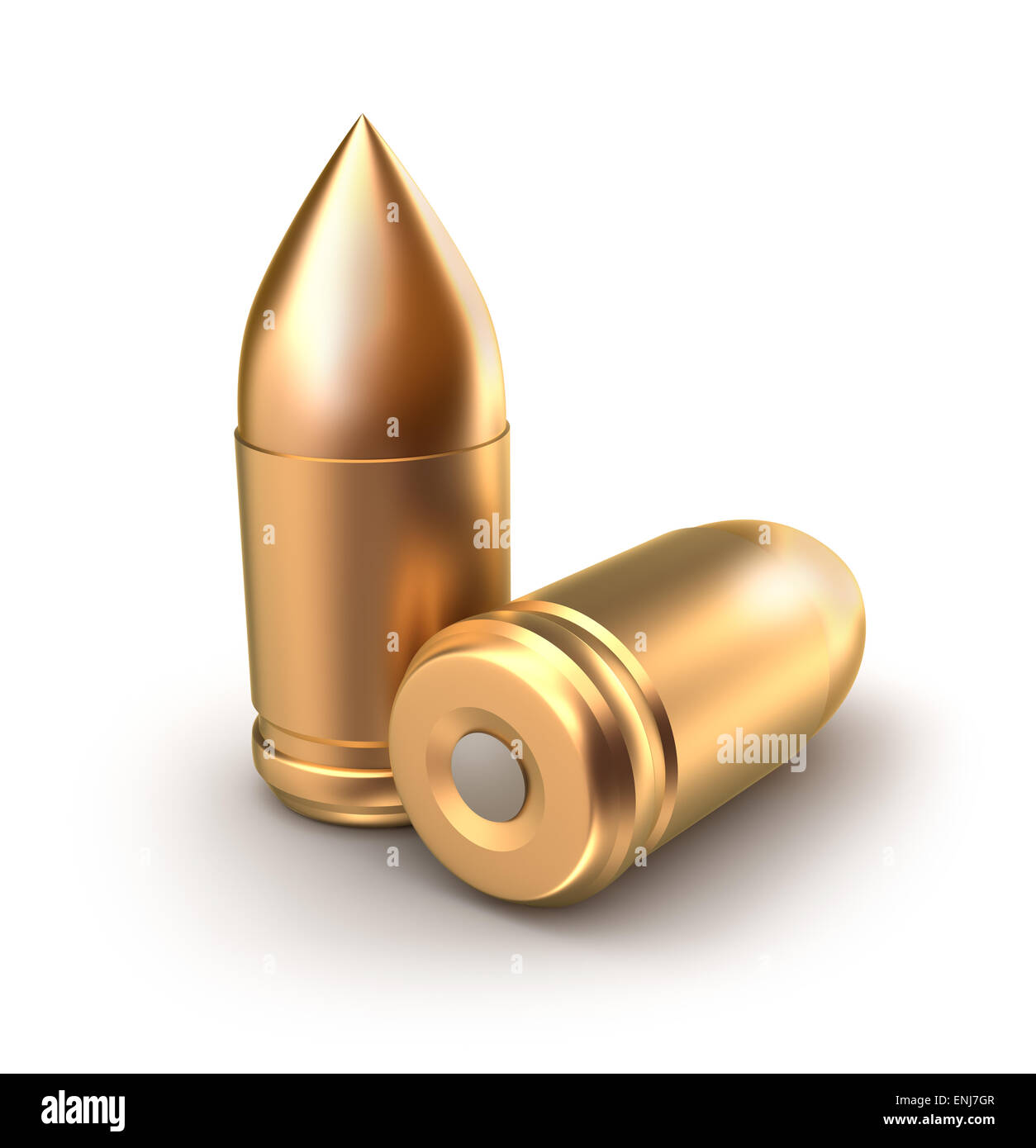 Set of ammo shells. 3d image isolated on white Stock Photo - Alamy