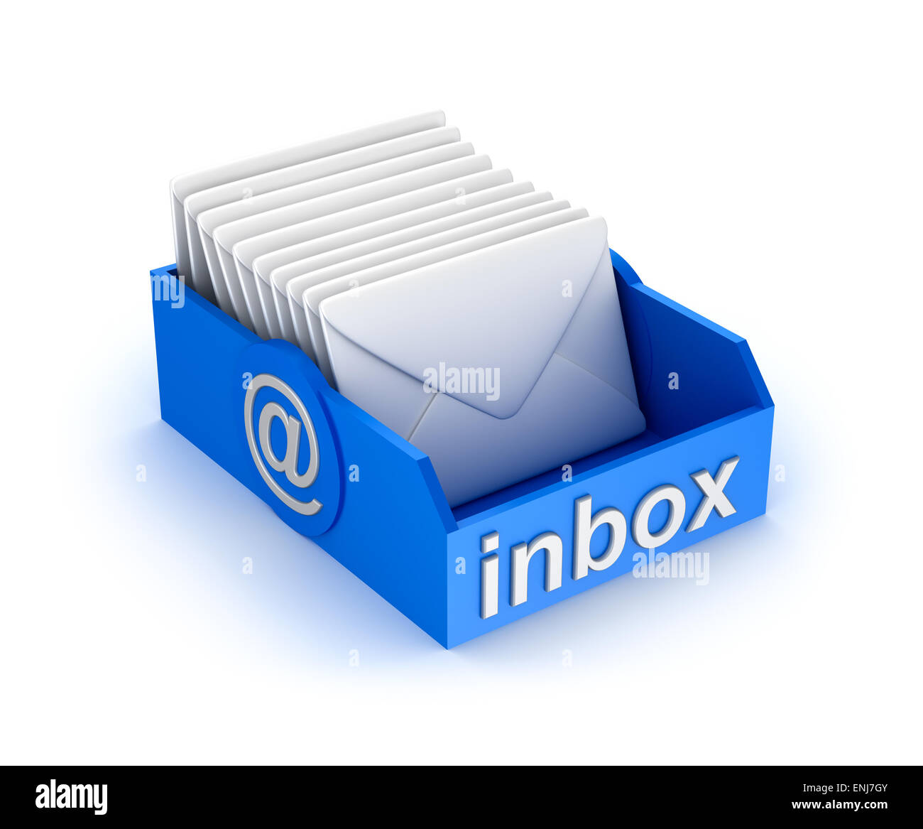Inbox mail icon with letters. isolated on white Stock Photo - Alamy Inbox mail icon with letters. isolated on white Stock Photo - Alamy