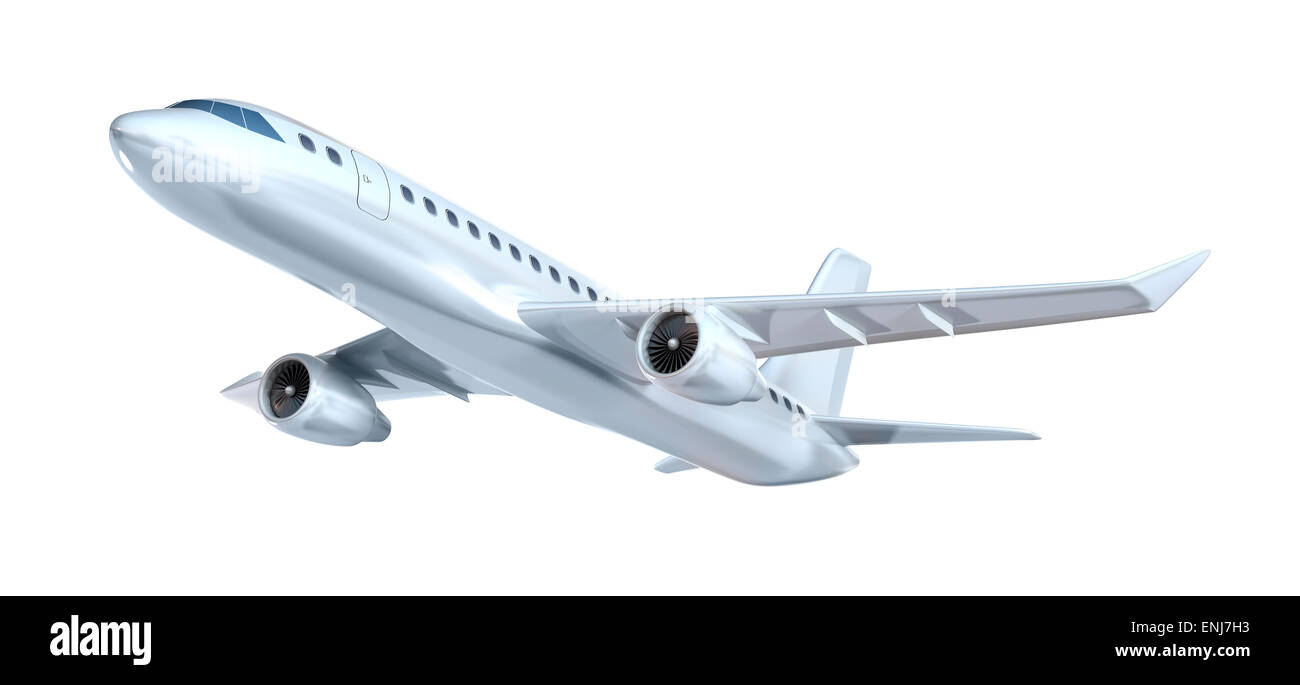 Commercial airplane concept. My own design. Isolated on white Stock ...