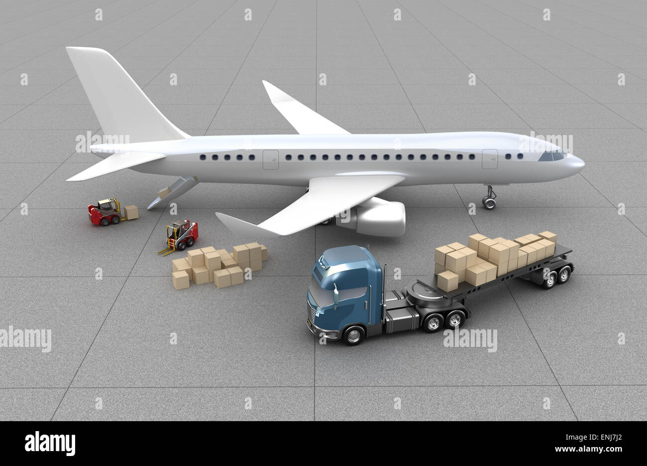 Airplane loader hi-res stock photography and images - Alamy